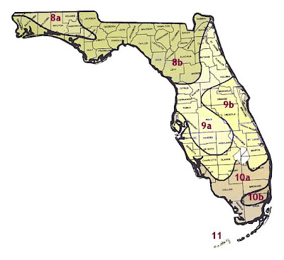 Growing Food in Florida: Garden Calendar: USDA Zones