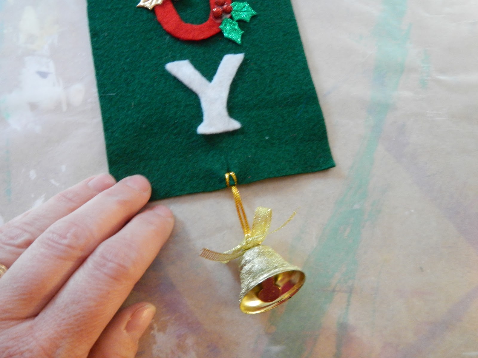 that artist woman: Felt Joy Banner