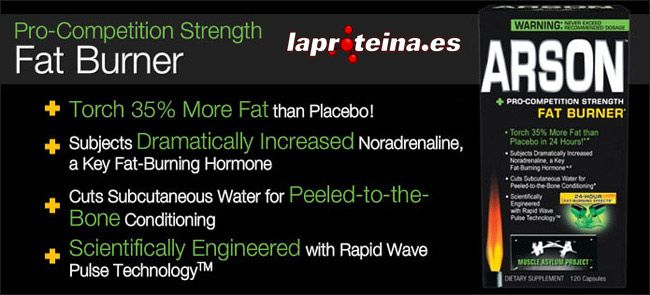 SUPLEMENTOS DEPORTIVOS: ARSON 120 CÁPSULAS