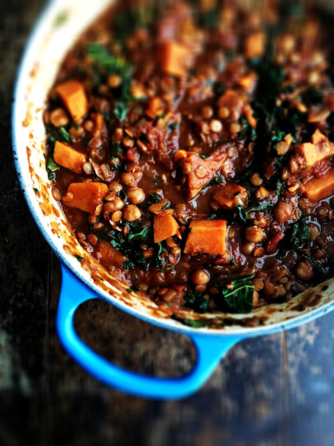 sweetsugarbean: Pulse Pledge: Chickpea and Lentil Curry with Kale and ...