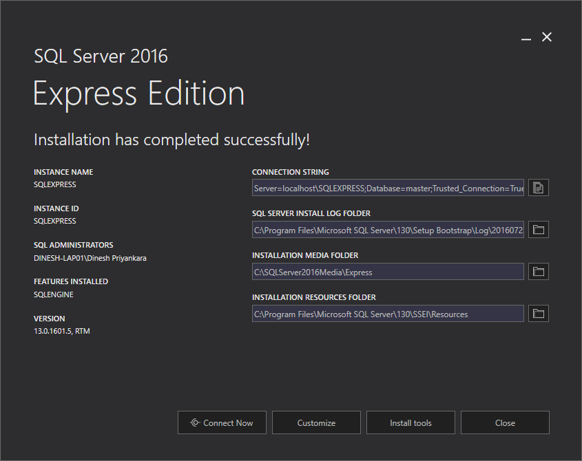 Dinesh's Blog :::: Being Compiled ::::: Install SQL Server with just three clicks - The SQL ...