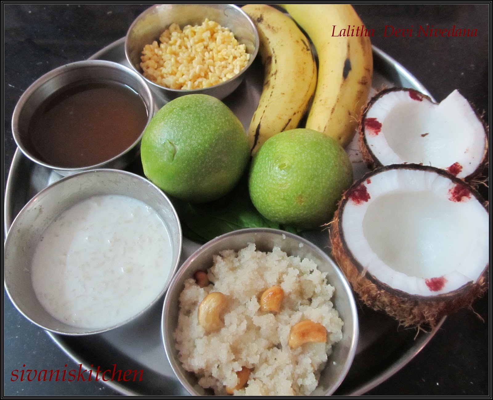 Sivani's Kitchen: Navaratri / Navadurga Naivedyams