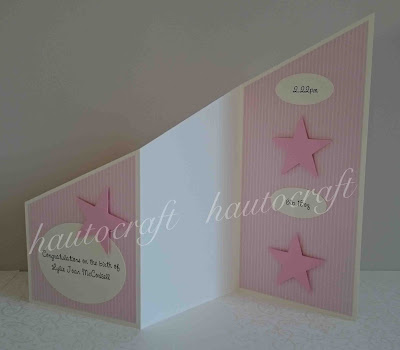 Hau To Craft: Baby Girl Card