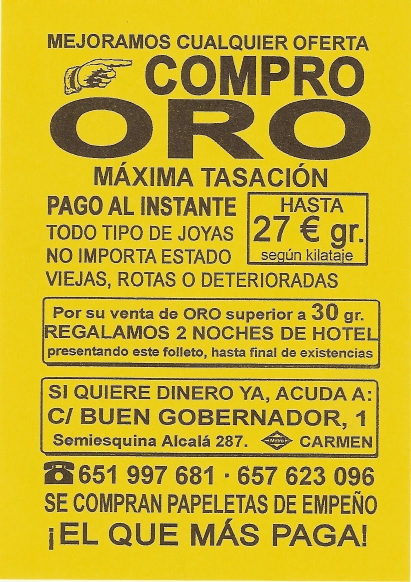 conloquendicausa: Compro oro.-