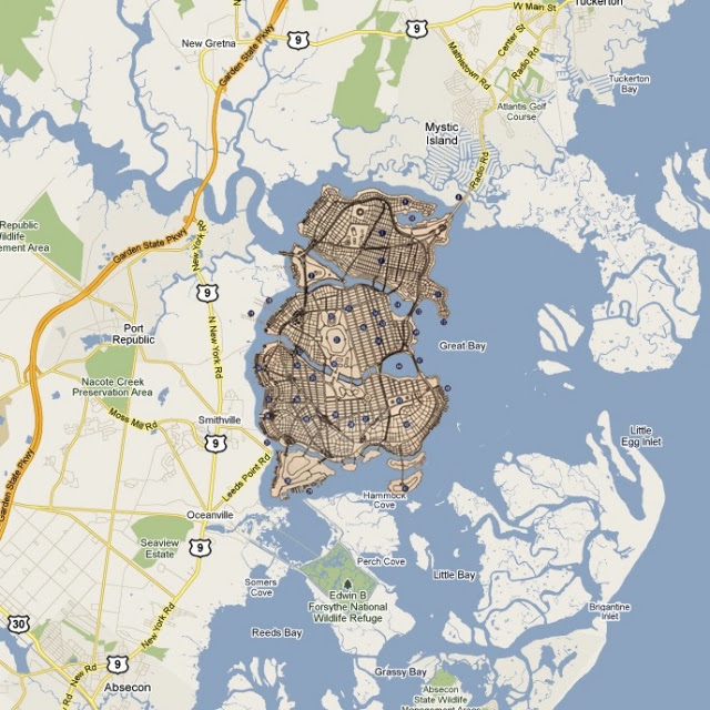 Locating a Fictional Superhero City