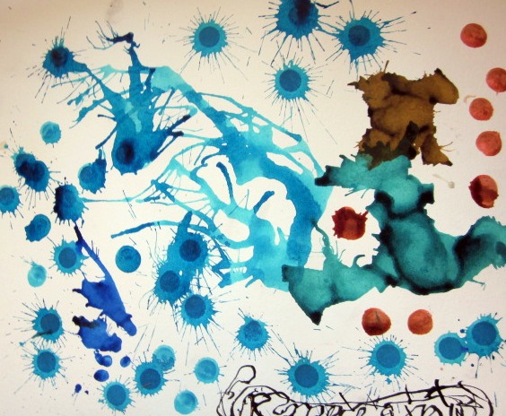 Art is Basic-- Art Teacher Blog: Ink Blowing with Straws