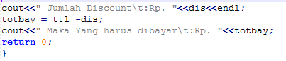 Aplikasi Percabangan untuk Menghitung Diskon ~ Agustin - Blog