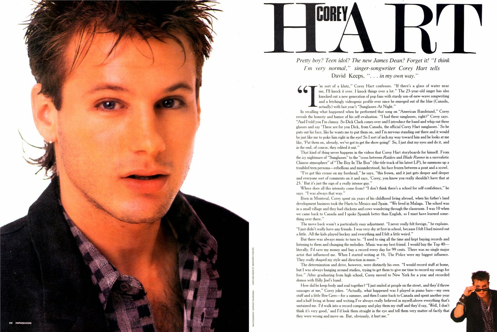 Lansure's Music Paraphernalia: COREY HART | Press Kits | Memorabilia