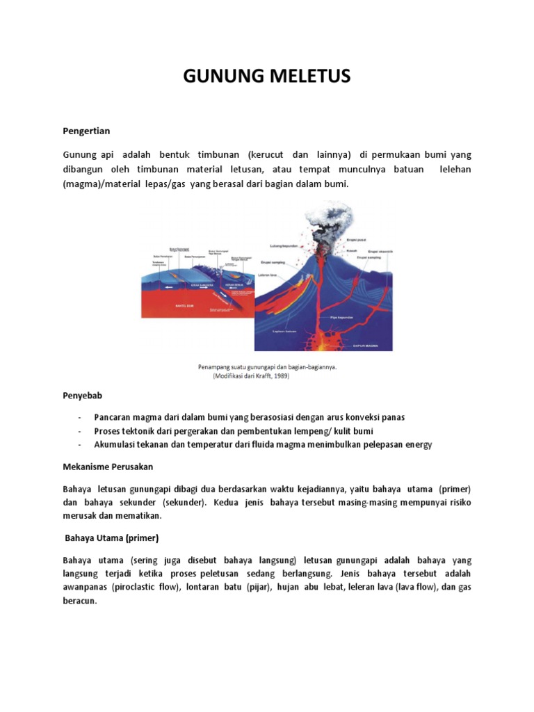 proses terjadinya gunung meletus - wood scribd indo
