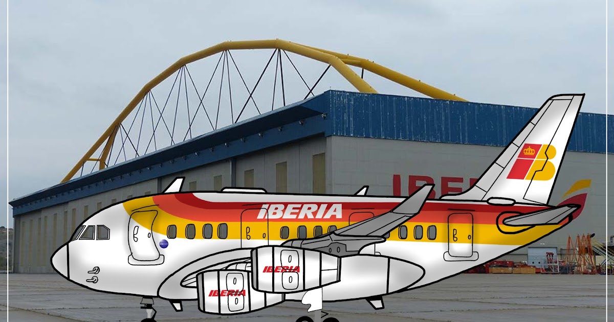 air looping: A340-300 IBERIA - Dessin / Dibujo