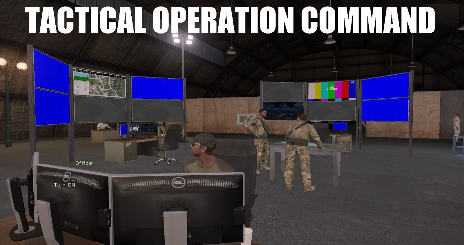 モニタが並ぶ指揮所ふうな Arma 3 向け Tactical Operation Command Center テンプレート | 弱者の日記 ...