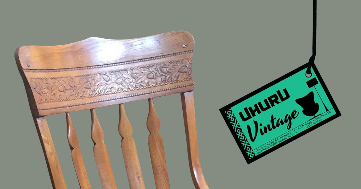 Uhuru Furniture & Collectibles: Vintage Carved Wooden Rocking Chair ...