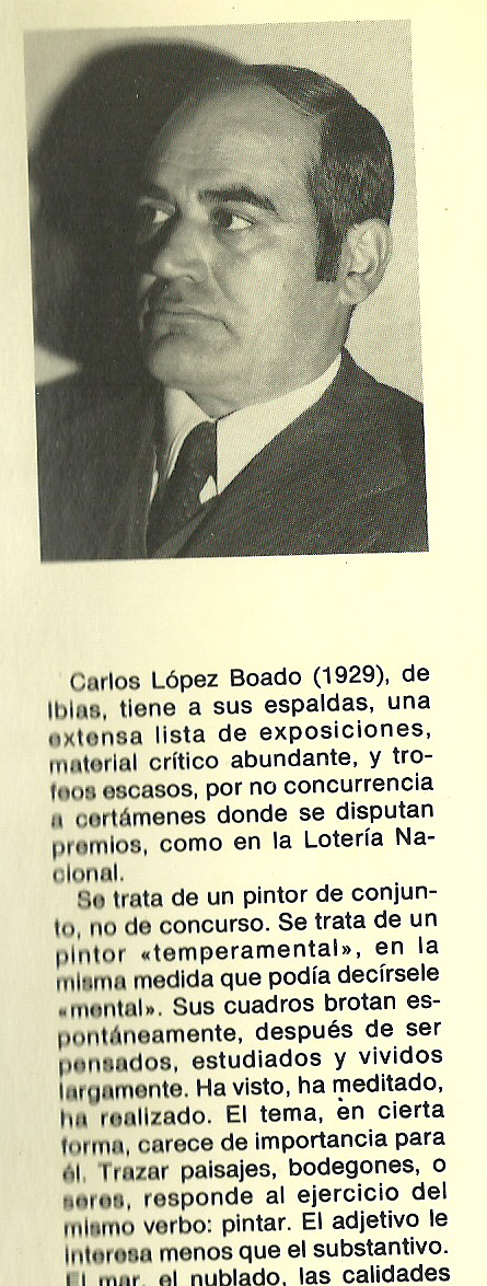Carlos Boado, pintor.: reseña biográfica