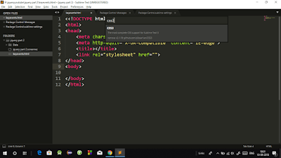 HTML and CSS Autocomplete Plugin in Sublime Text 3 - ThapaTechnical
