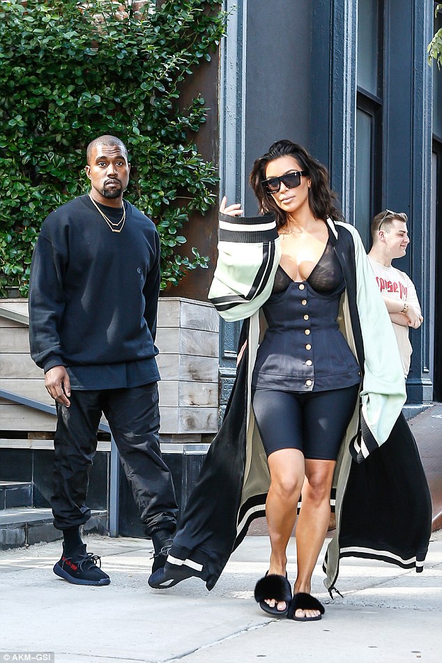 Kanye West Seems Unhappy With Kim K As She Flaunts Her Nippl3s In See ...