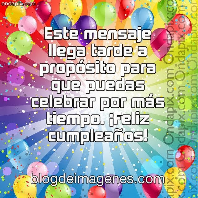 Tarjetas y postales cumpleaños atrasado - Blog de imágenes