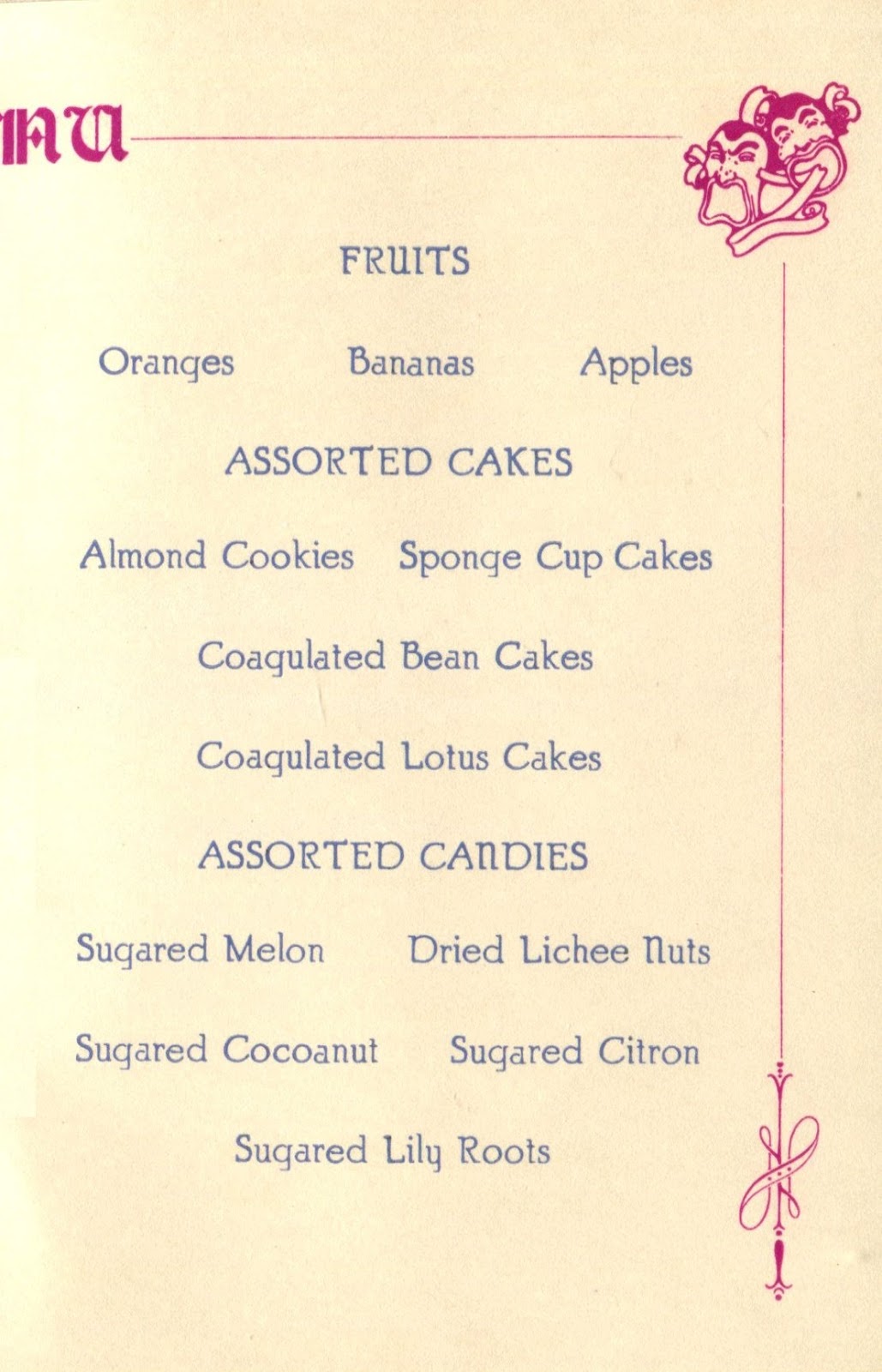 The American Menu: The Halcyon Days of San Quentin