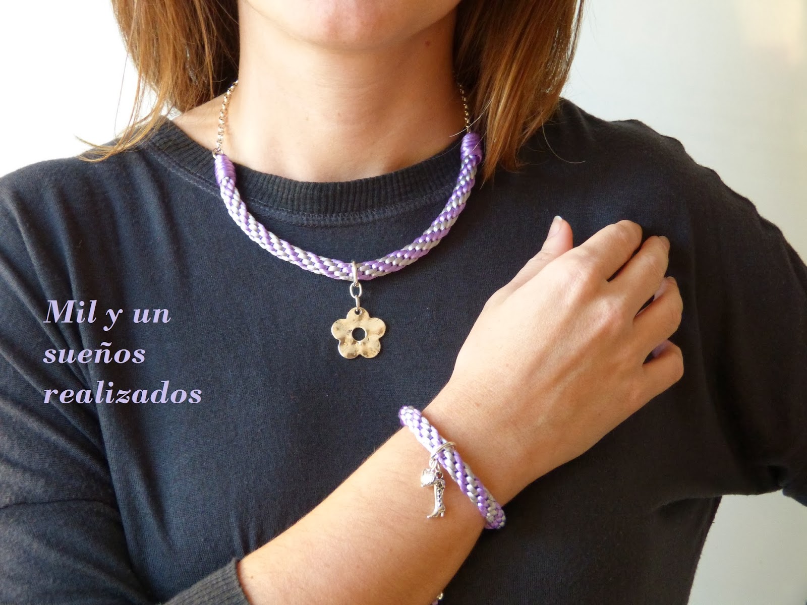 Mil y un sueños realizados: Collares y pulseras de cordón realizado con ...