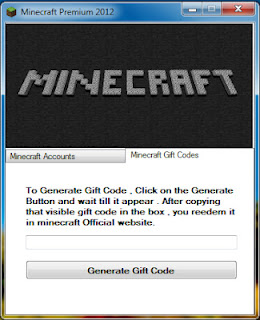 Minecraft Gift Code Generator