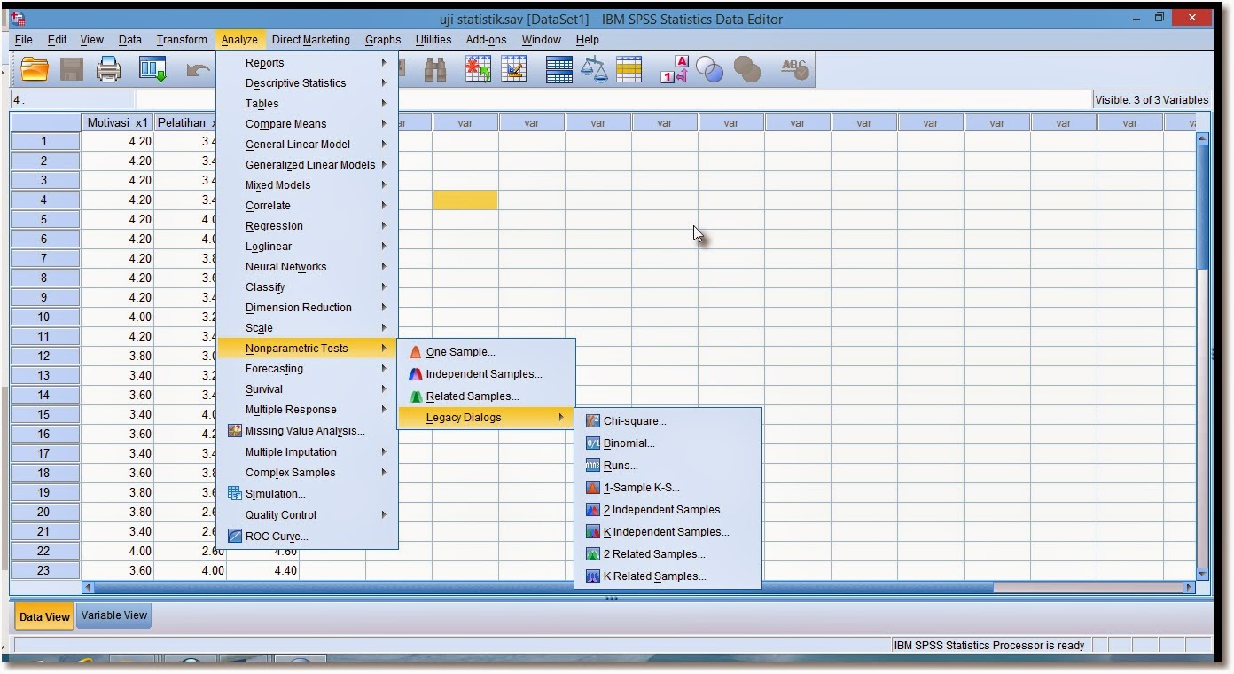 Apam Barabai: UJI NORMALITAS DATA DENGAN SPSS 21
