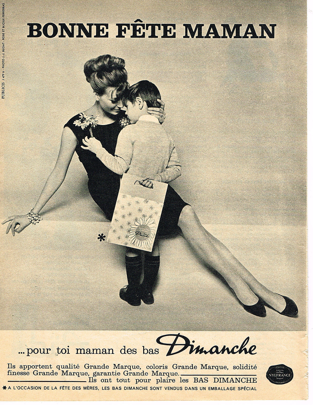 * Bonneterie: Bas DIMANCHE devient DIM en 1965 - Bonneterie à Troyes