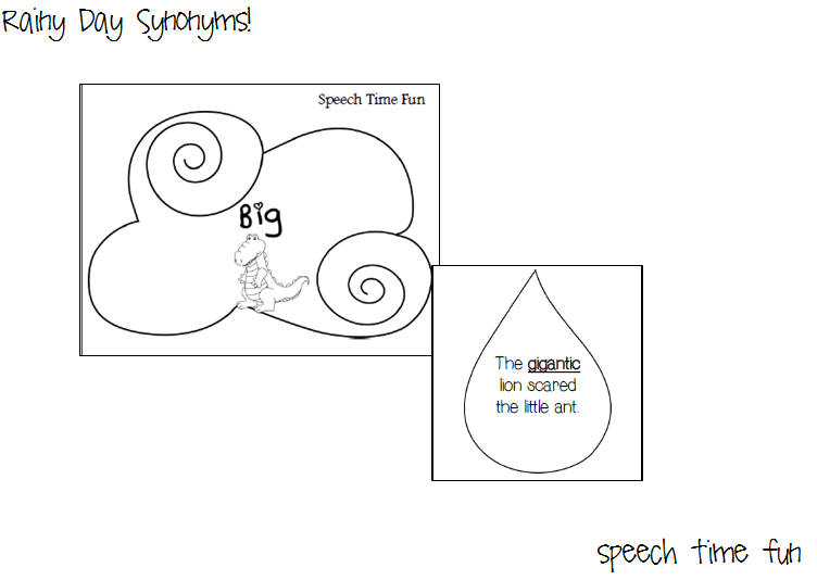 Reading Comprehension Stories: Rainy Day Synonyms! (freebie!!)