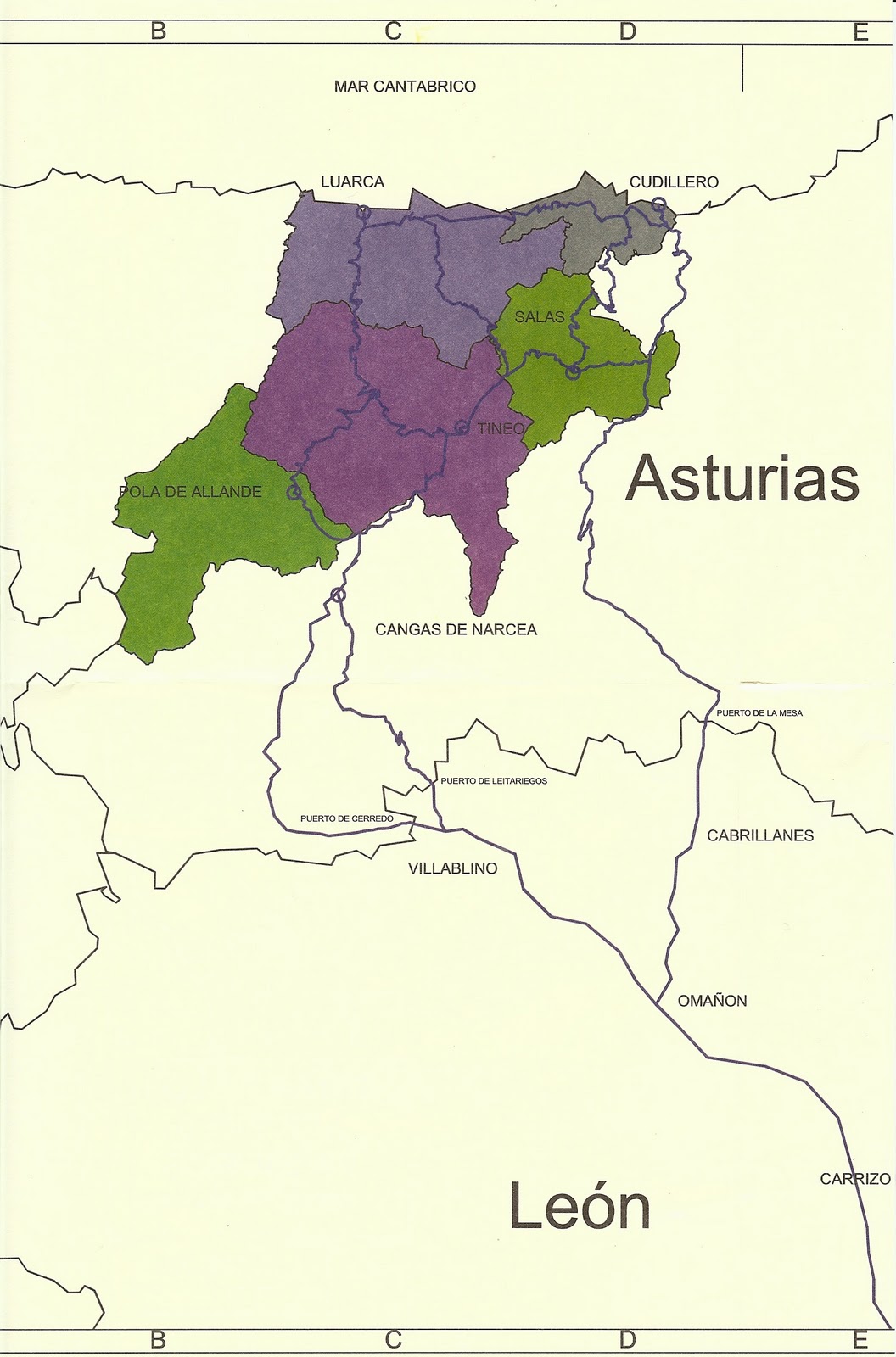 Vaqueiros de alzada: La zona a la que se le denomina comarca vaqueira
