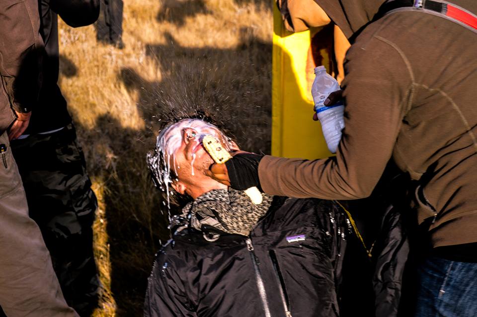 Censored News Police Beat Water Protectors With Batons Pepper Spray