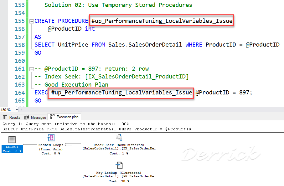 德瑞克：SQL Server 學習筆記: [SQL Server] Incorrect Performance Tuning in stored procedure: Local ...