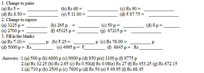 CBSE CLASS 3 MATHS CHAPTER 14 MONEY