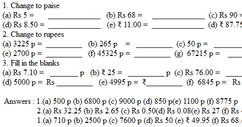 CBSE CLASS 3 MATHS CHAPTER 14 MONEY