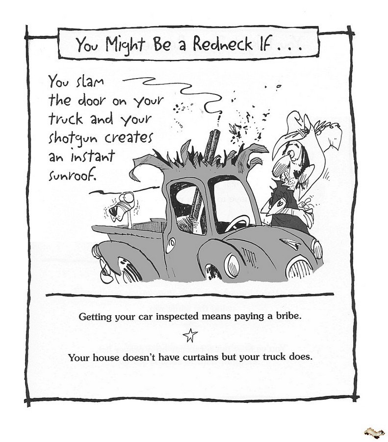 Chuck's Fun Page 2: You Might Be a Redneck joke page scans 16 images