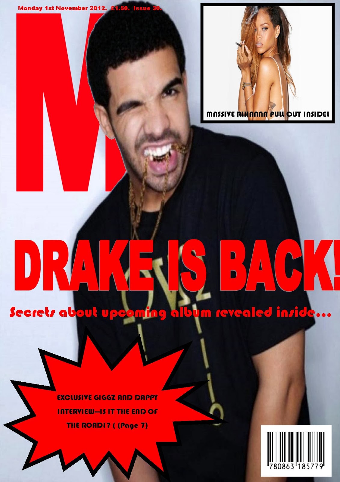 Francesca Blagg - Media Studies: Magazine Cover Designing Task...