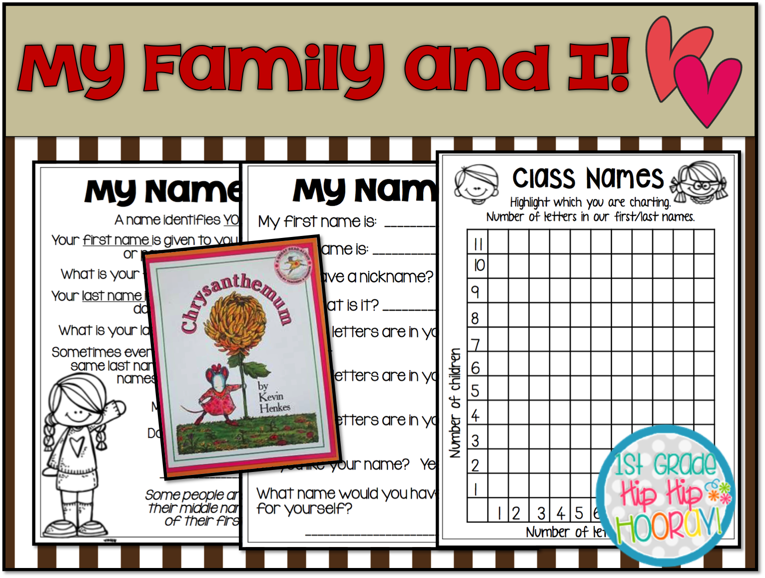 1st Grade Hip Hip Hooray!: My Family!!