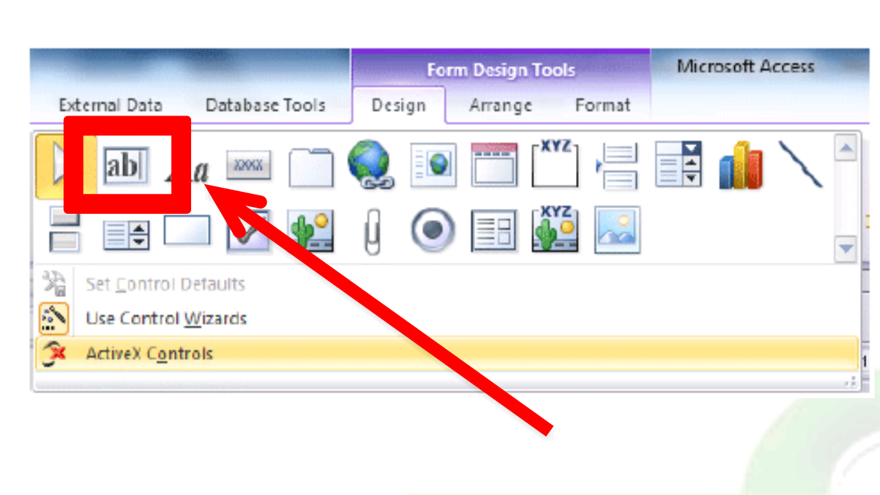 10 Control Microsoft Access