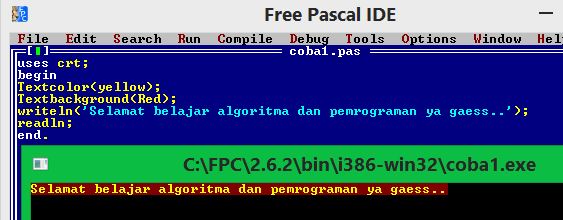 Fungsi Input dan Output dalam Turbo Pascal - Blog for Learning