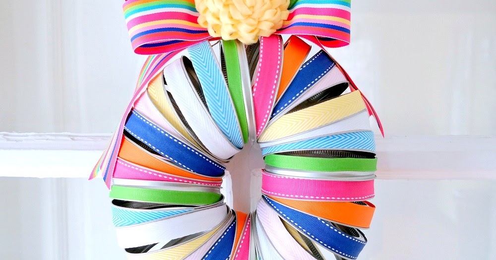 Mason Jar Ring Spring Ribbon Wreath - Scrapbook Adhesives by 3L