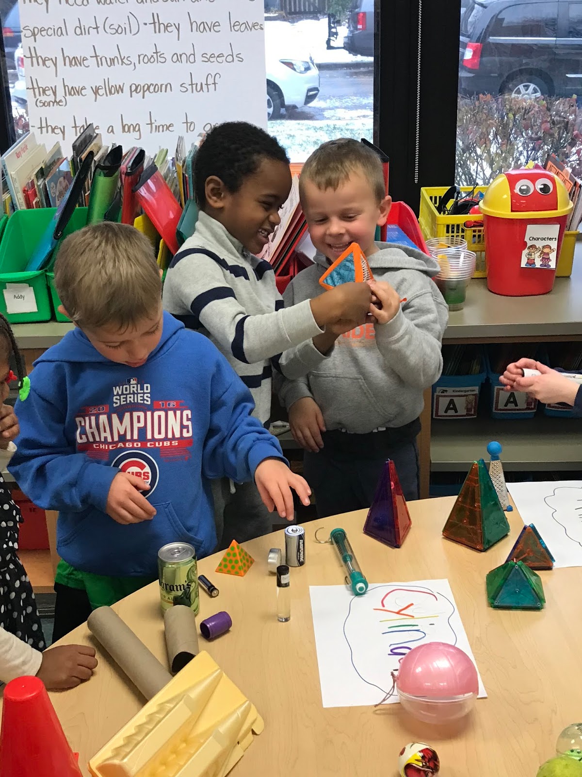 Mrs. Childress' Kindergarten Blog: Our 3D Shapes Museum