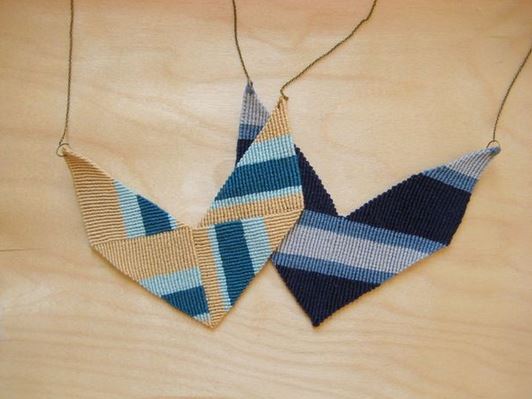 Chevron Macrame Statement Necklace Tutorial / The Beading Gem