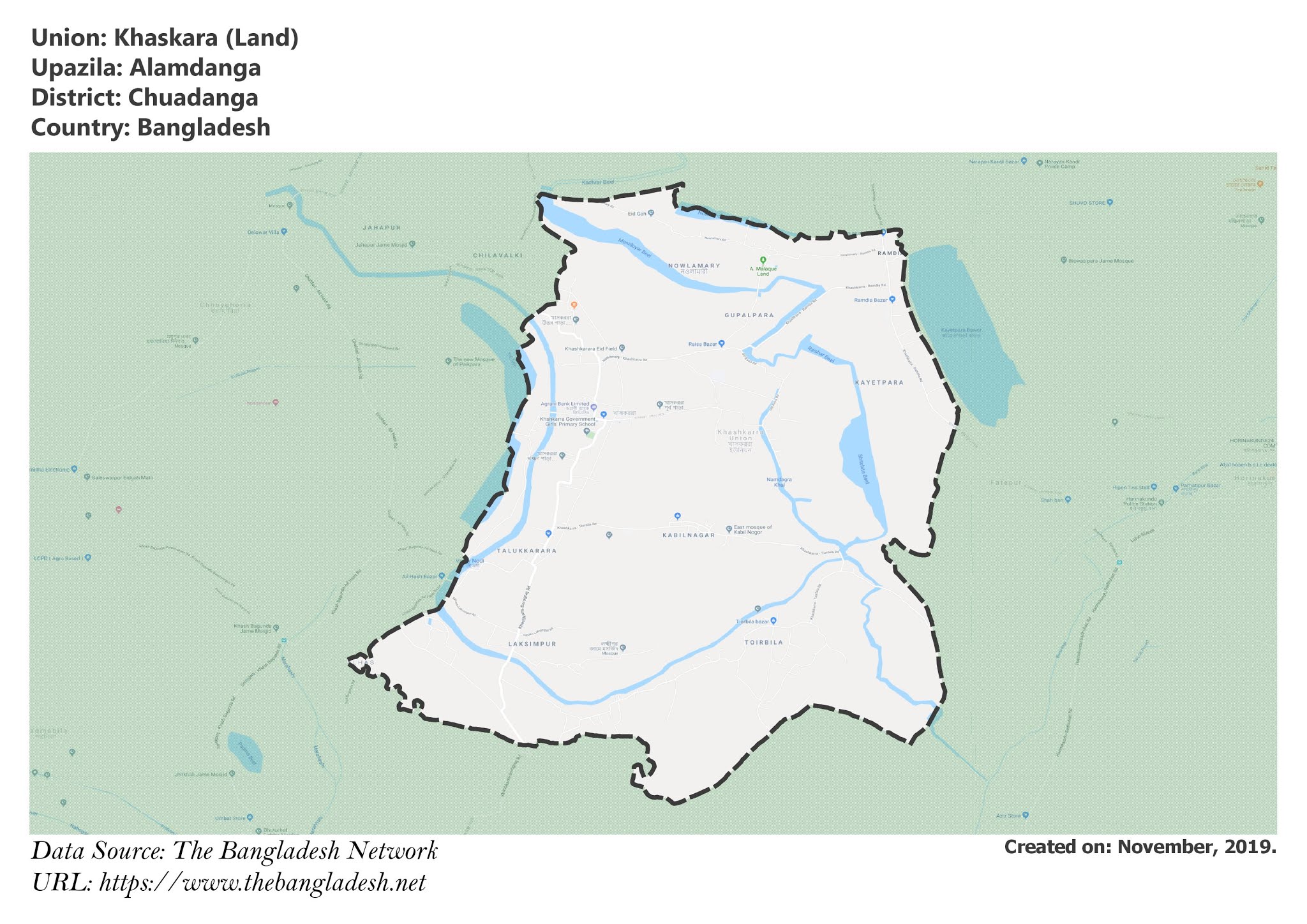 Khaskara Union, Chuadanga