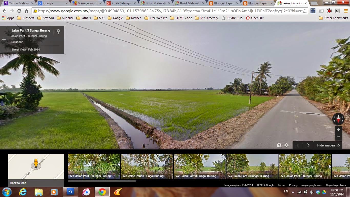 Experience Malaysia: Visit Sekinchan with Google Map Street View