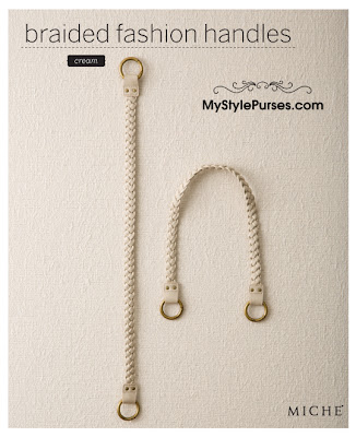 Miche Bags and Shells: MIche Cream Braided Fashion Handles