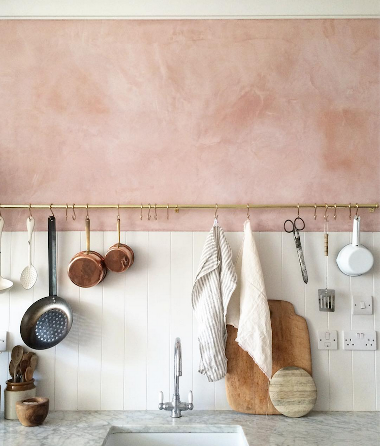 my scandinavian home: An Eye-catching Plaster Wall In A Swedish Home