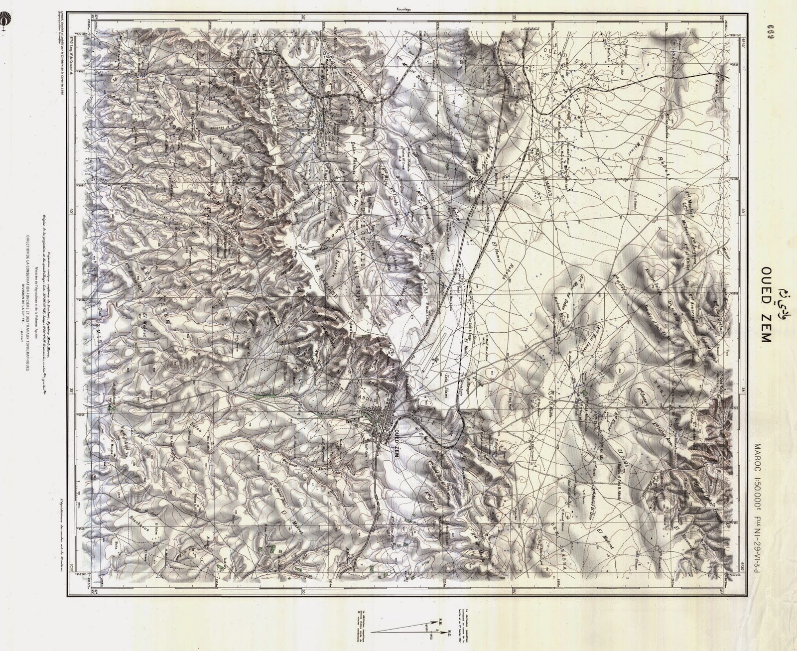 خريطة المغرب الطبغرافيا وادي زم - OUED ZEM | مدون جغرافي