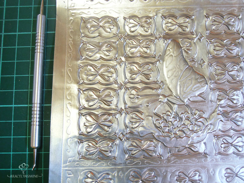 Técnica el perfilado simple o de inicio | Aracelyasmine - Repujado en ...