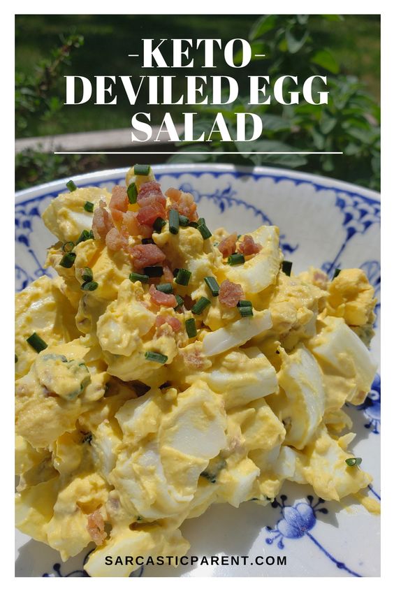 Keto Deviled Egg Salad - Dessert For Two