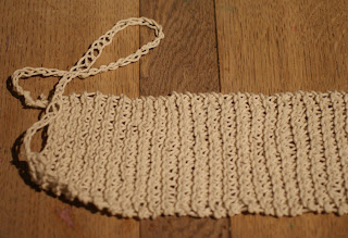 The Shed And Beyond: Knitted back scrubber ... ...