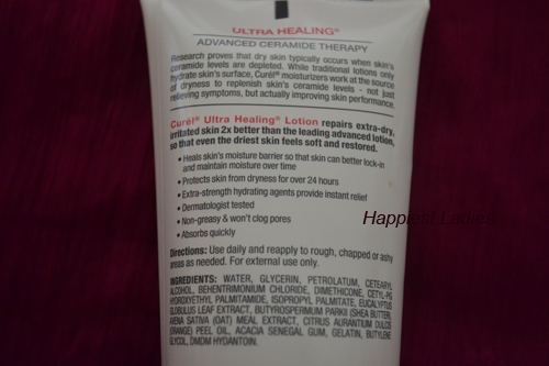 Curel Ultra Healing Lotion for Extra Dry Skin Review - Happiest Ladies