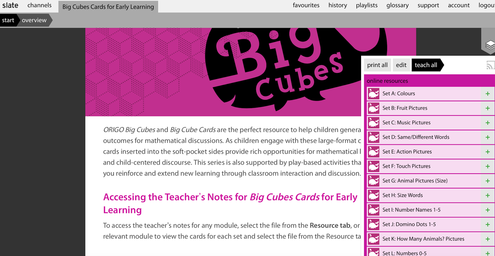 Origo Education Big Cubes and Card Set - Mathful Learners