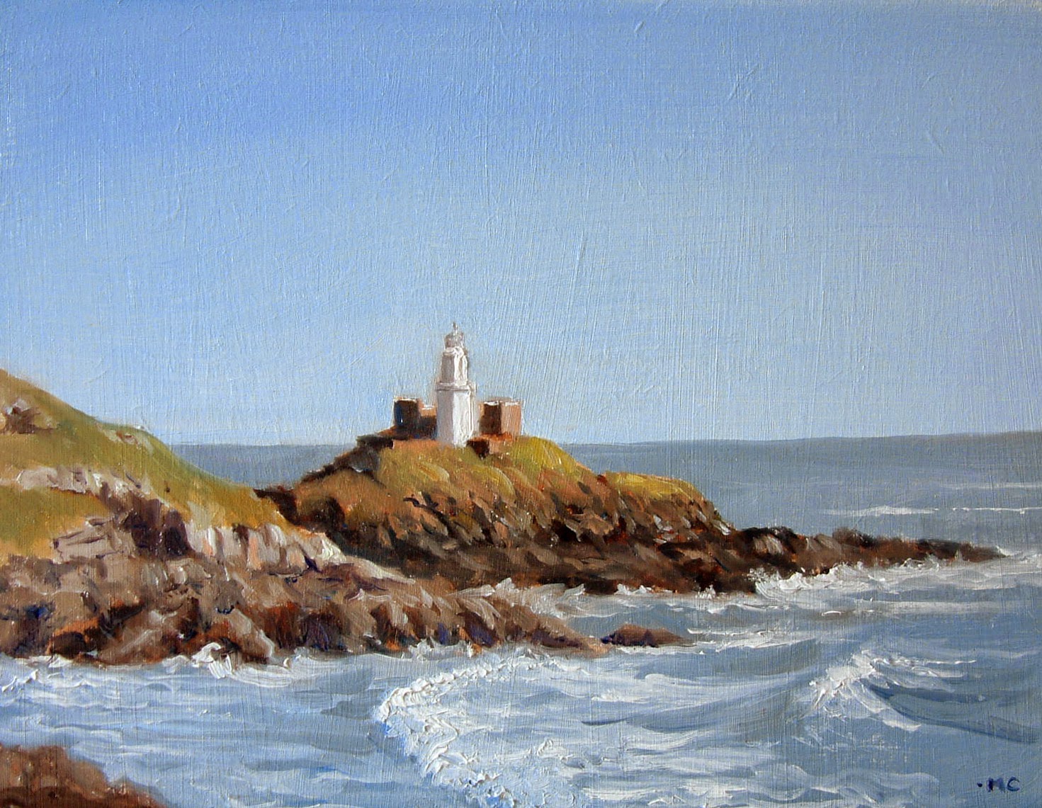 Carmarthen Artist: Mumbles Lighthouse - Bracelet Bay